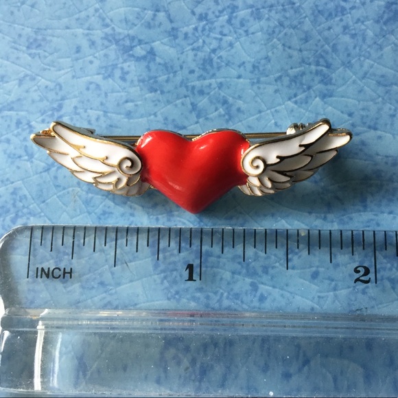 Jewelry | Angel Heart With Wings Pin | Poshmark